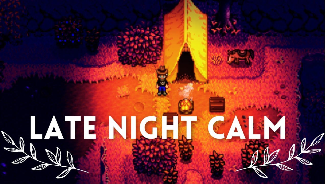 late night calm / stardew valley in the woods to relax / forest ...
