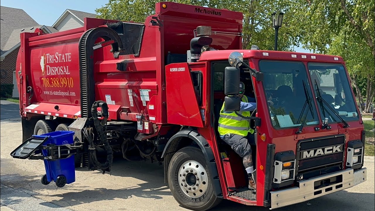 Tri State Disposal Stand Up Mack LR McNeilus ZR Garbage Truck on Small ...