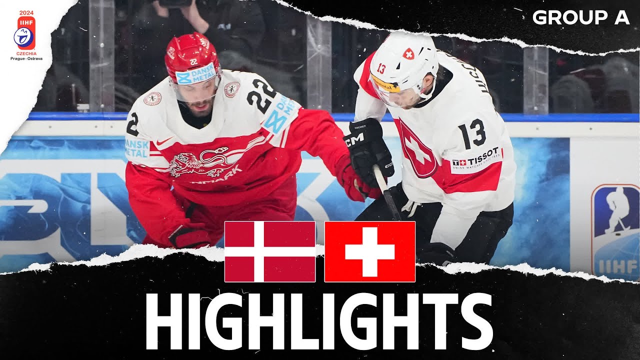 Highlights | Denmark vs. Switzerland | 2024 #MensWorlds - YouTube