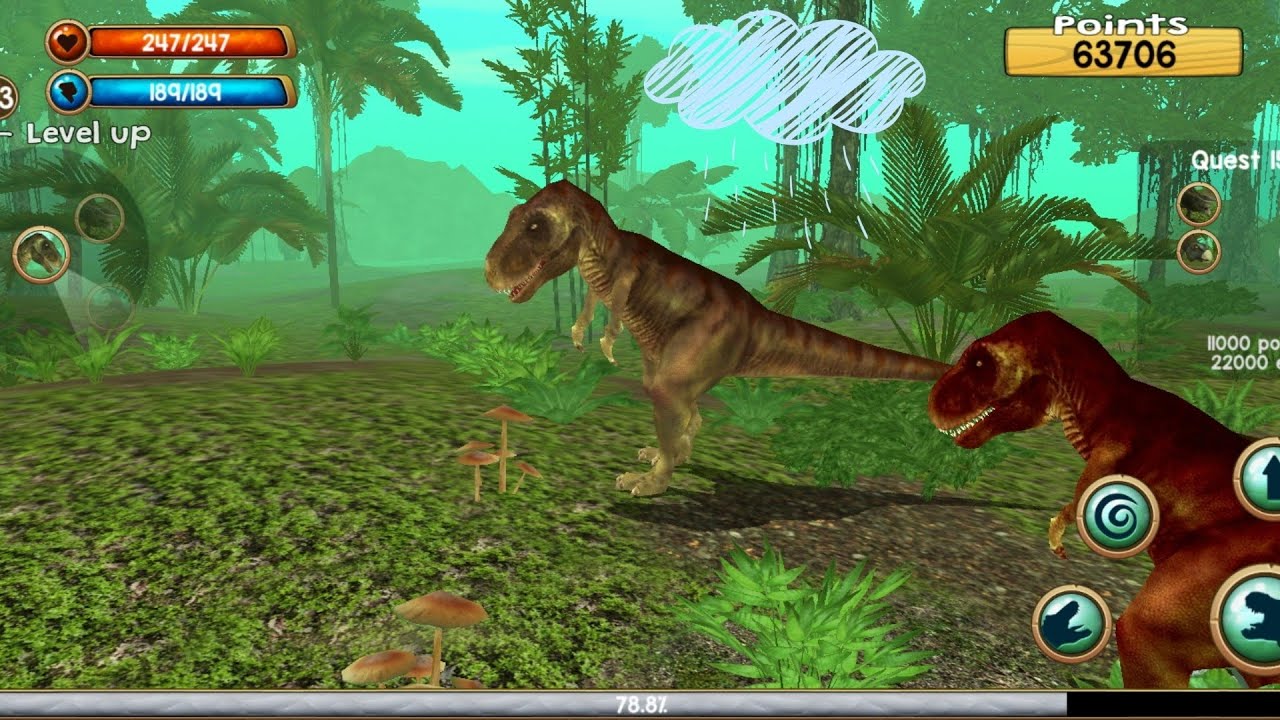 tyrannosaurus rex simulator 3d relaxing rain or not EP2 - YouTube