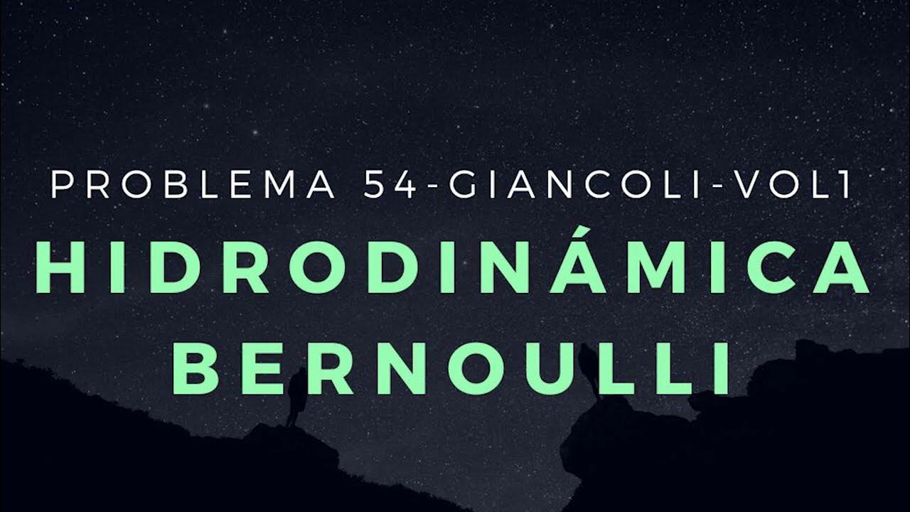 ¡Resolvemos el Problema 13-54 de Giancoli! Hidrodinámica y la Ecuación de Continuidad - YouTube