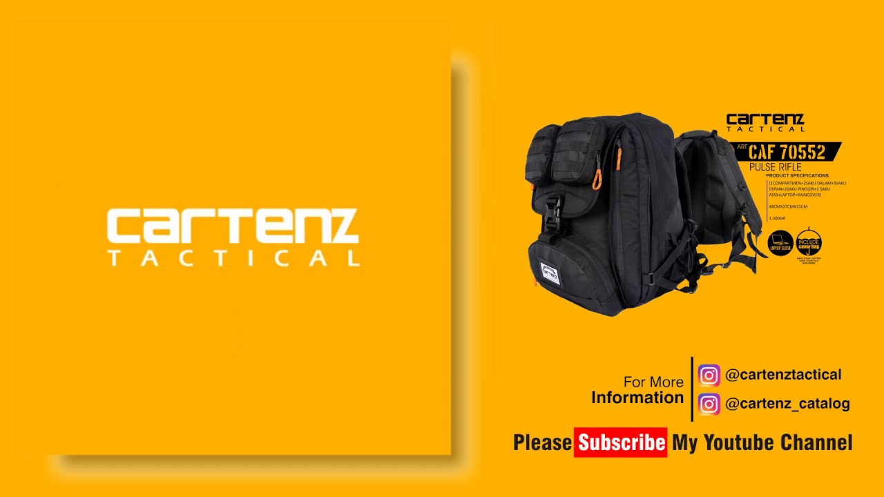 Cartenz Tactical Backpack - CAF 70552 - YouTube