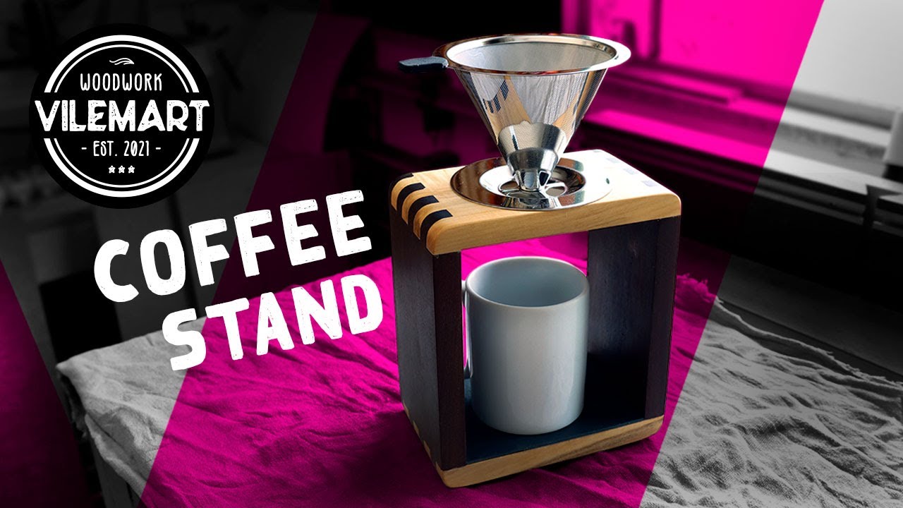 Pour Over Coffee Stand: Using a Box Joint Jig for Finger Joints - YouTube