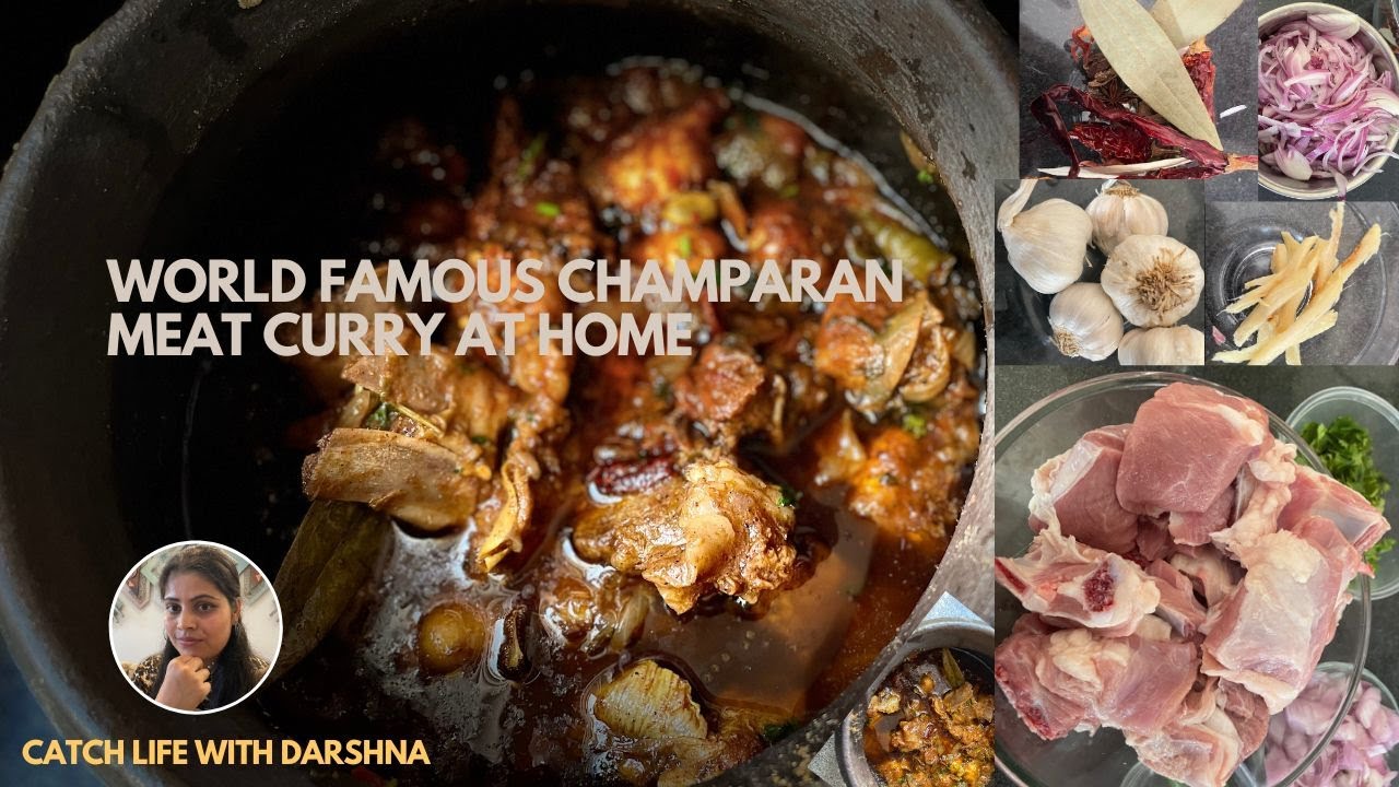 World Famous Authentically cook CHAMPARAN MEAT CURRY aka Ahuna Handi ...