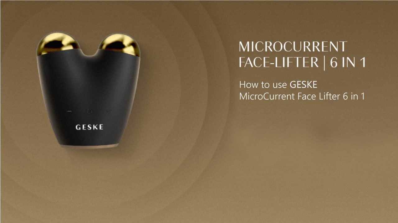 How to use GESKE MicroCurrent Face Lifter 6 in 1 - YouTube