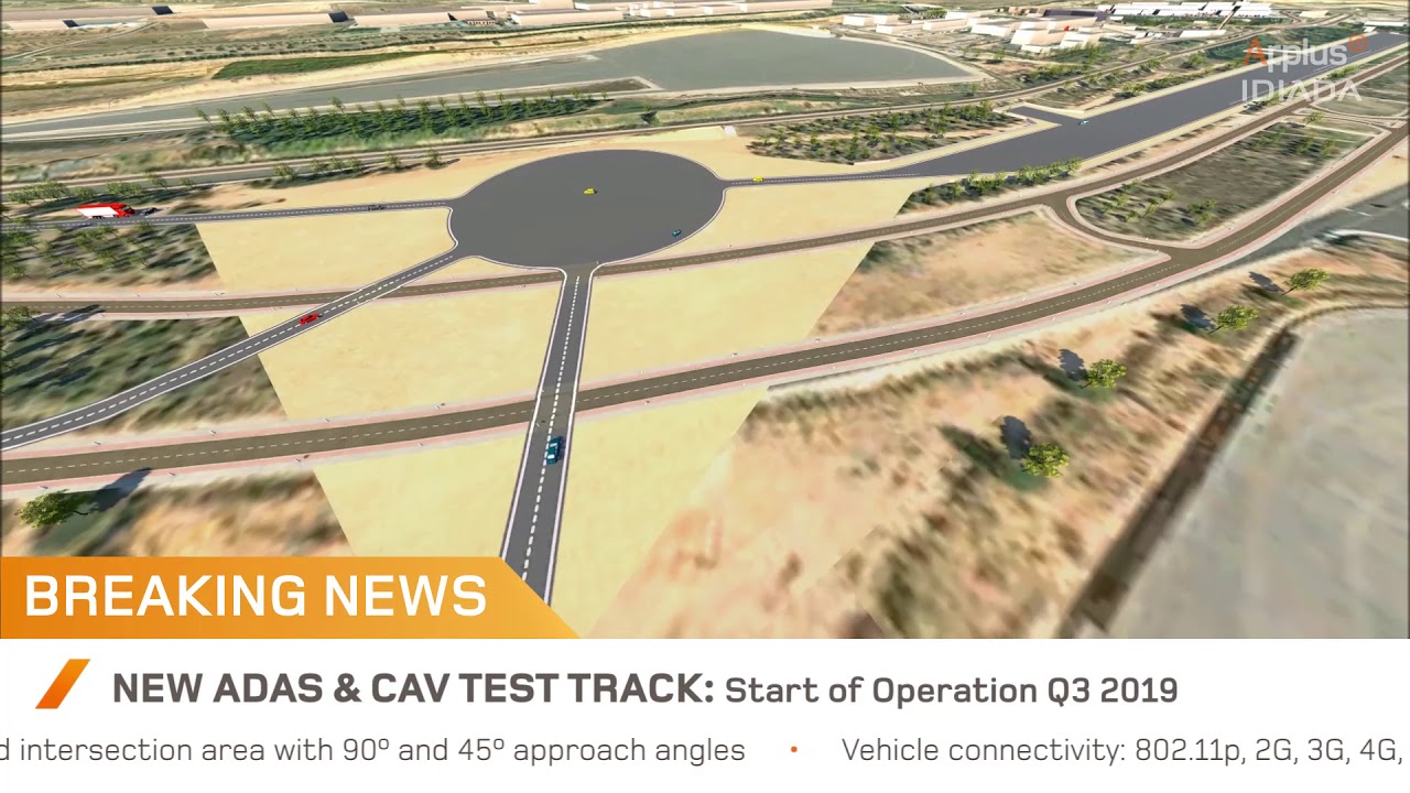New ADAS and CAV test track Phase I - YouTube
