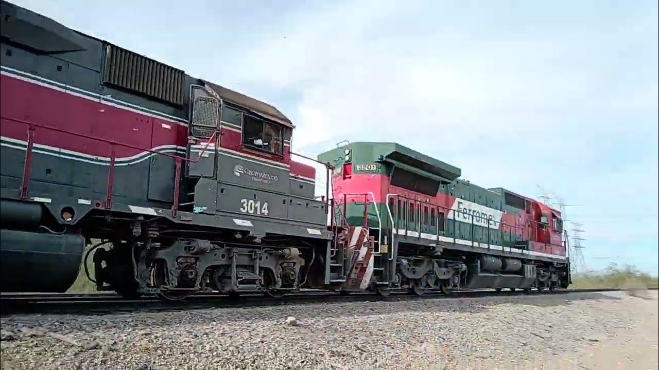 LEMSF saliendo de la Ciudad Jardín Rumbo Sur - FXE 3801 y 3014 - YouTube