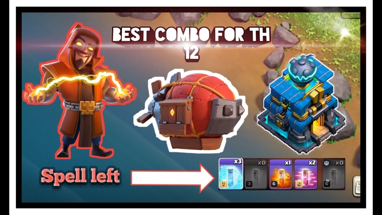 Easy swag spell with this strategy | TH 12 ATTACK STRATEGY SUPER WIZARD ...