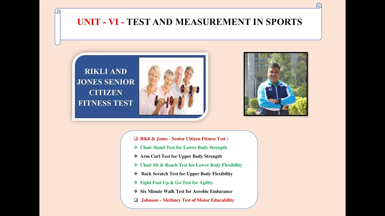 Physical Education- Class- 12-Unit-6-Senior Citizen Test & Johnsen ...