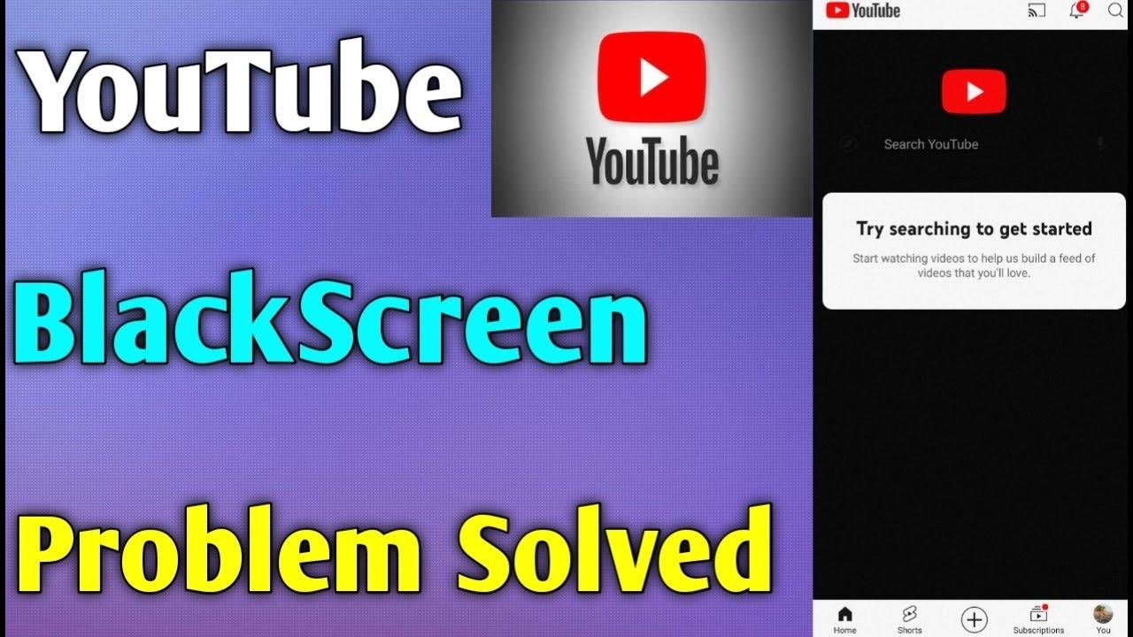 YouTube Black Screen Problem Solved//YouTube open karte he black screen araha hai kya kare 2024 ...