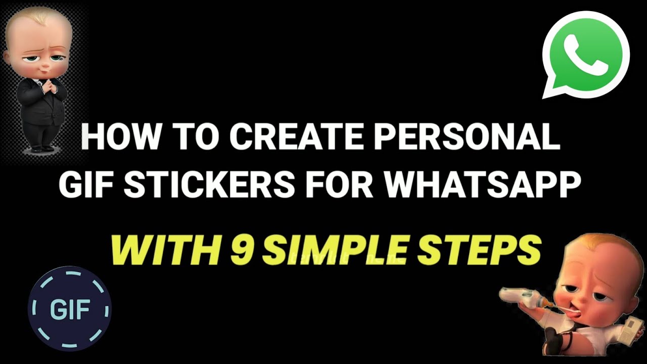 How to Create Video stickers GIF stickers For WhatsApp new Sticker ...
