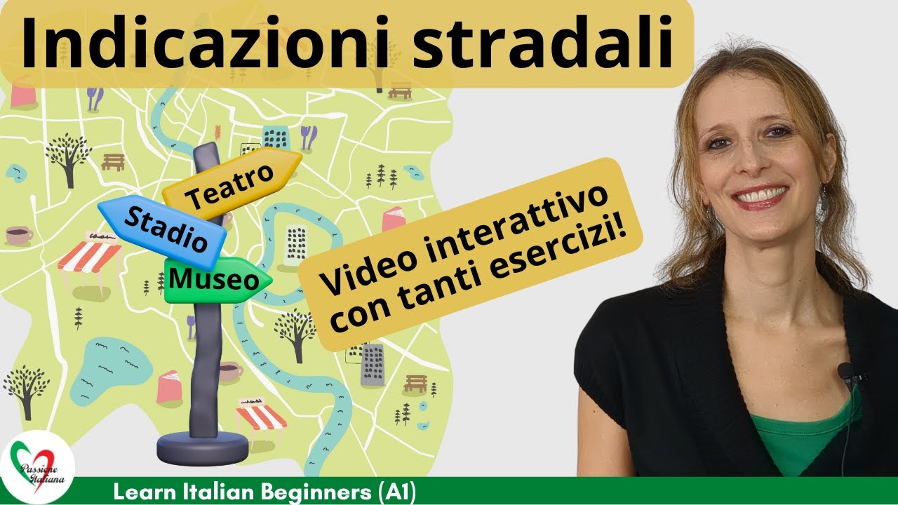 45. Dare e capire le indicazioni stradali in italiano 🚦 # ...