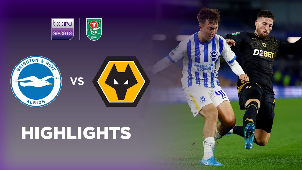 Brighton & Hove Albion v Wolves | Carabao Cup 24/25 | Match Highlights ...