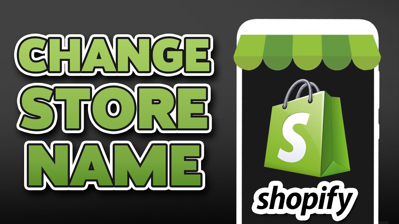 How To Change Shopify Store Name 2023 | Shopify Account Store Name ...