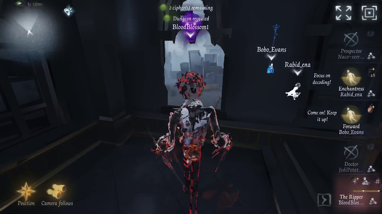Playing as Ripper in Identity V with 1 of the Edward Scissorhands ...