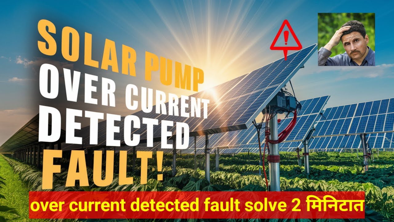 solar pump over current detected fault ⚠️ solve in 2 minutes 🆗 - YouTube