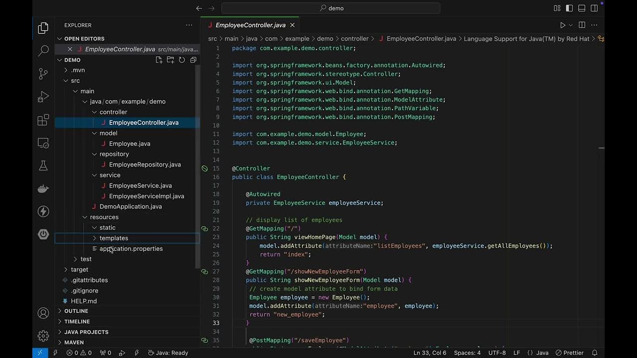 CRUD application using Spring boot and Thymeleaf - YouTube