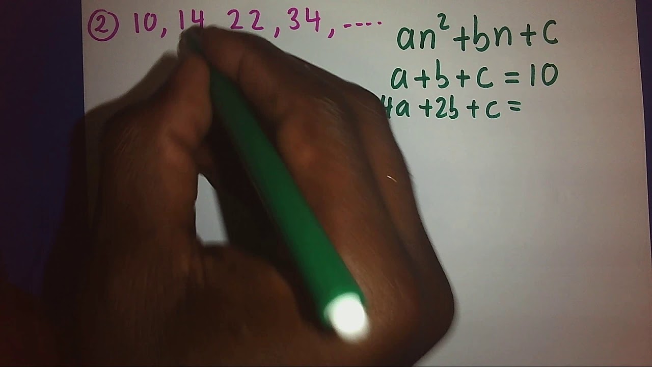 nth TERM FORMULA of a SEQUENCE - YouTube