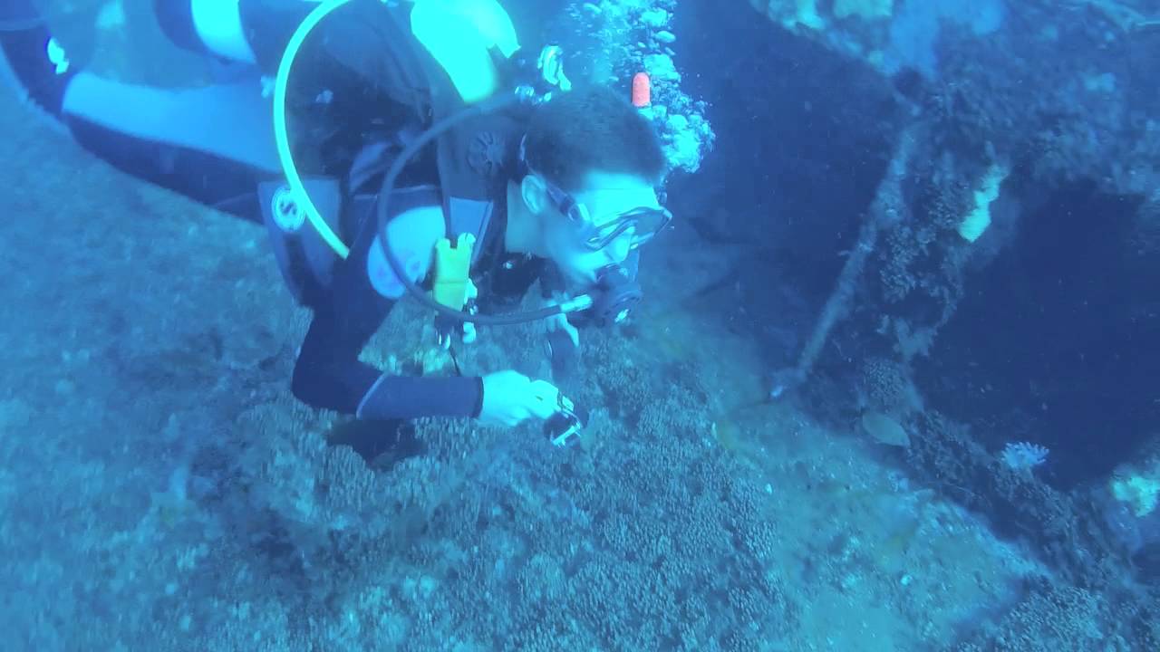 Diving the USS Indra 2015 - YouTube