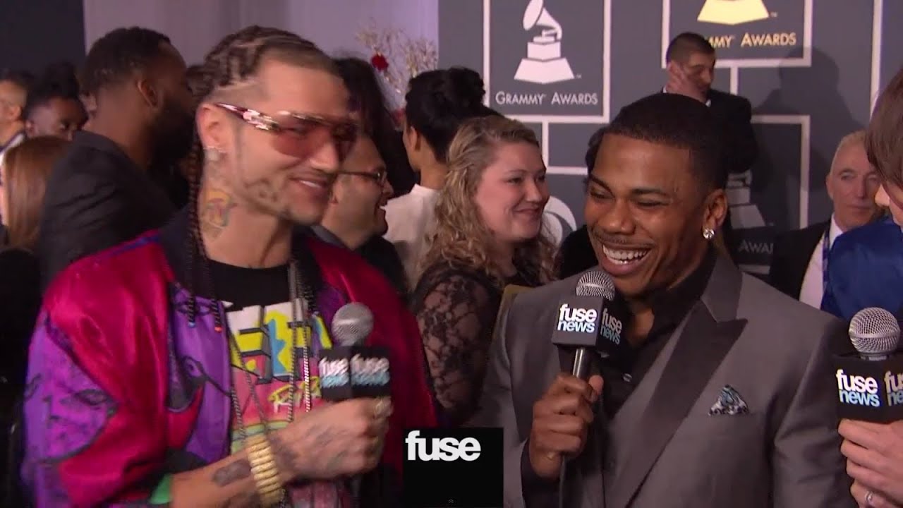 Nelly & Riff Raff on Grammy Red Carpet - Grammy Awards 2013 - YouTube