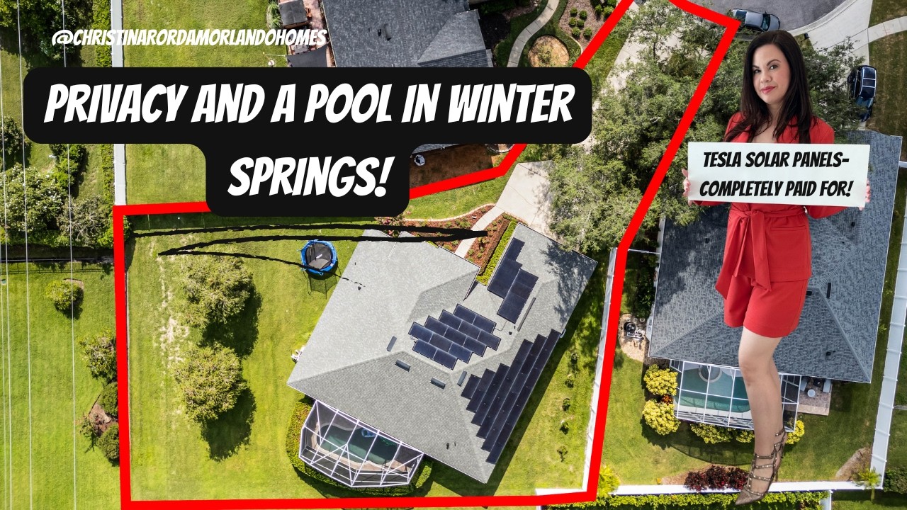 Executive home in Winter Springs Florida, Pool, Tesla Solar Panels ...