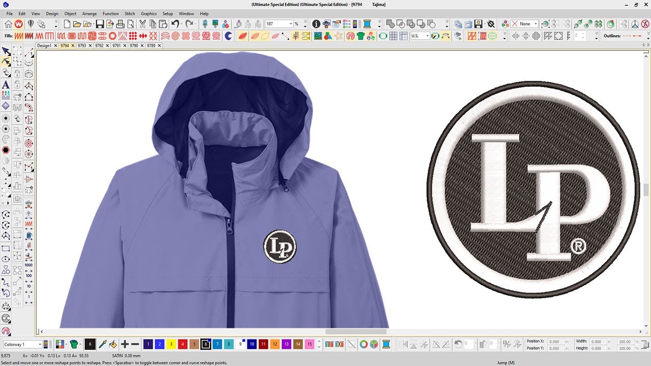 Latin Percussion Embroidery logo for Jacket - YouTube