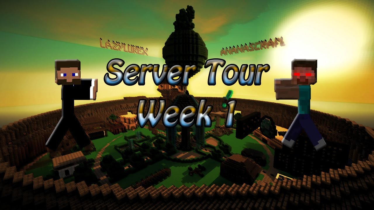 Minecraft Server Tour Week 1 - YouTube