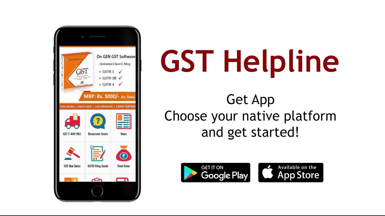 GST HELPLINE MOBILE APP FOR CA AND CS PROFESSIONALS - YouTube