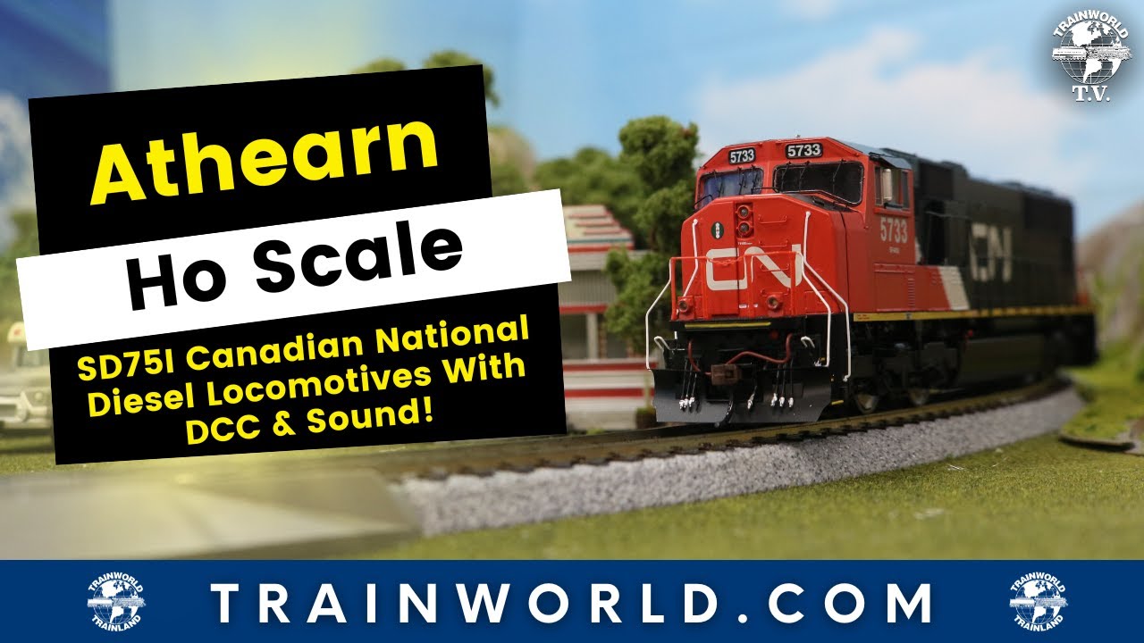 Athearn Ho Scale SD75I Canadian National Engines - YouTube