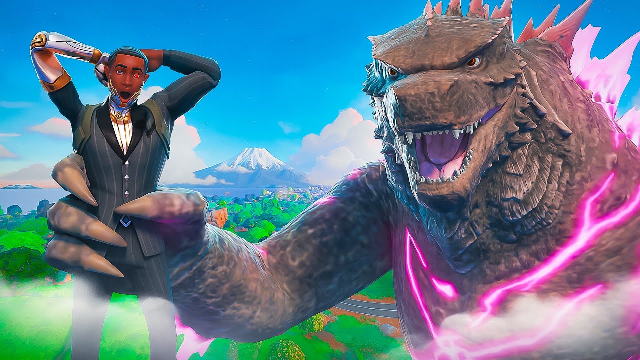 Winning Fortnite as Godzilla... - YouTube