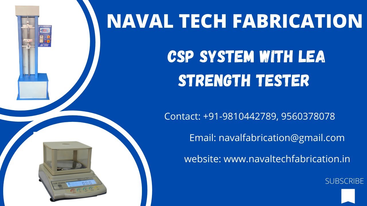 CSP System/ Lea strength tester/Yarn strength tester - YouTube