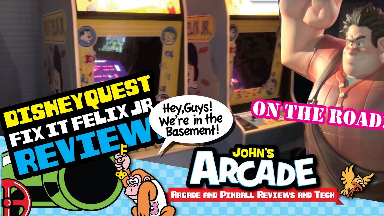 DisneyQuest Arcade Tour & Fix it Felix Jr. Gameplay review - Disney ...