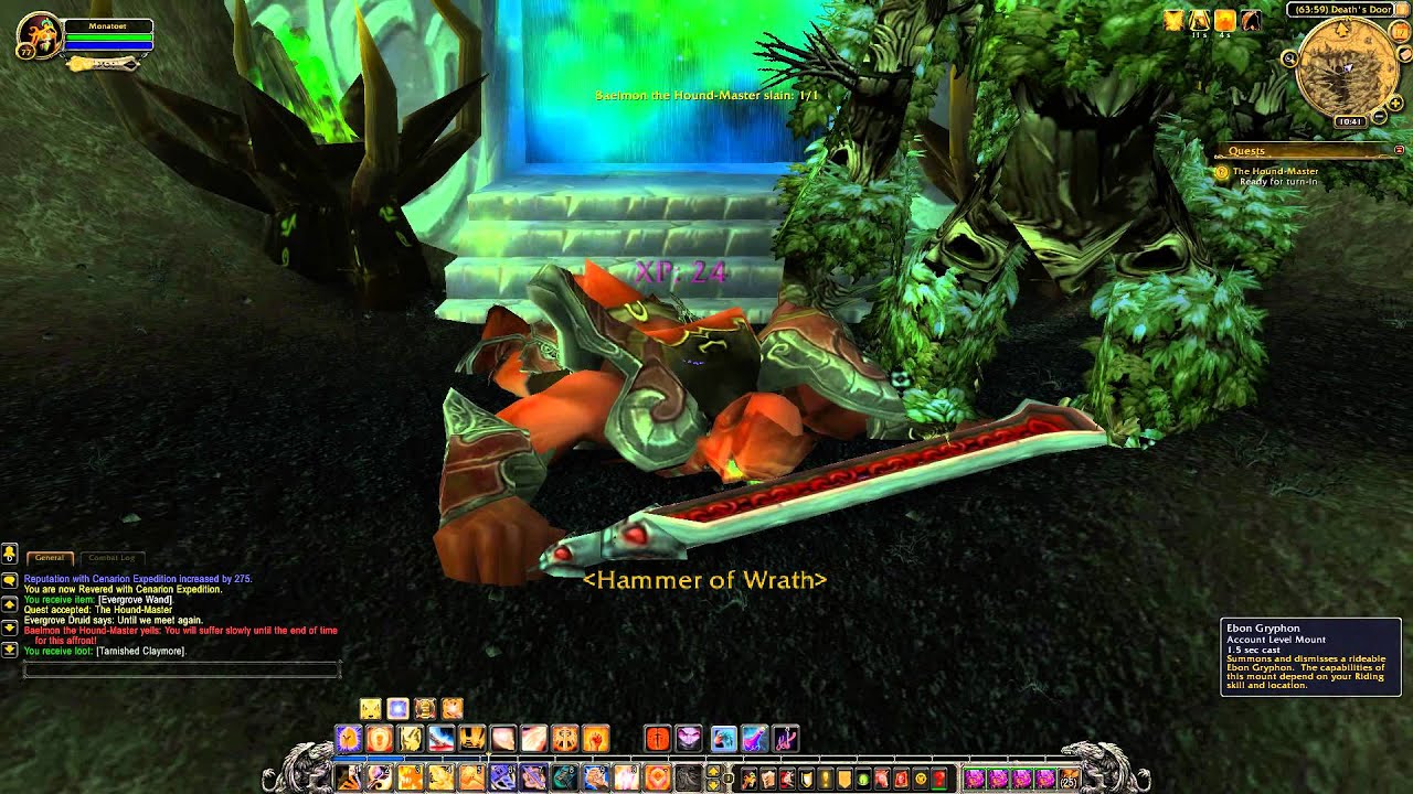 Quest 955: The Hound-Master (WoW, human, paladin) - YouTube