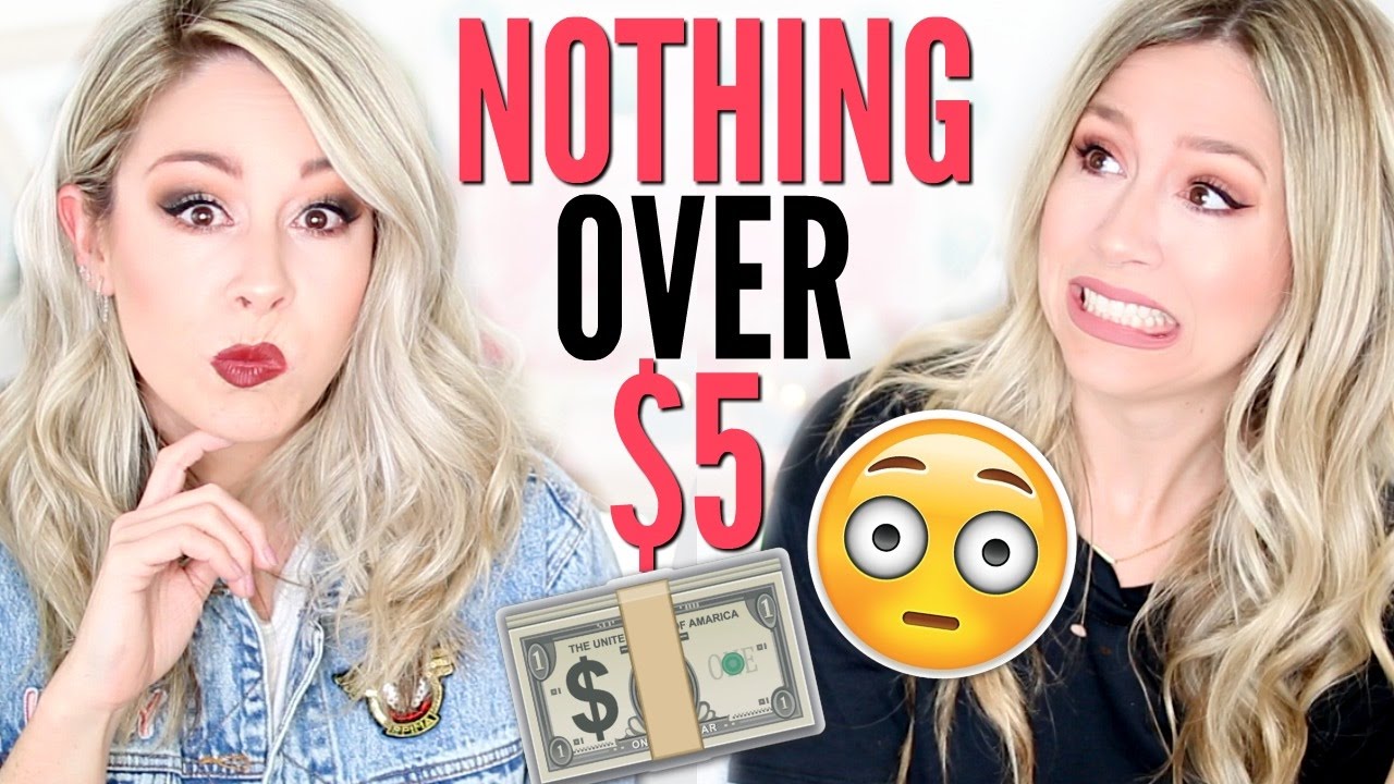 Nothing Over $5 | Drugstore Makeup Challenge - YouTube