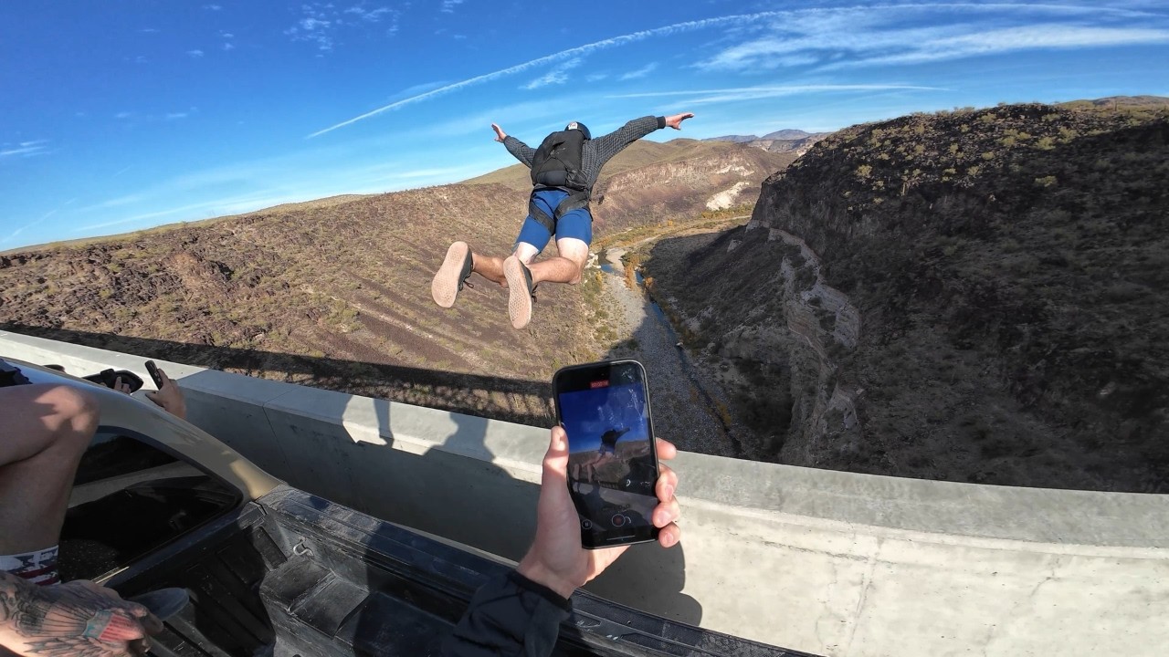 Super Fun BASE Jumping in Arizona - YouTube