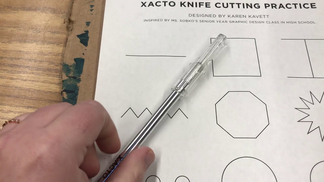 How to use an x acto part 1 - YouTube