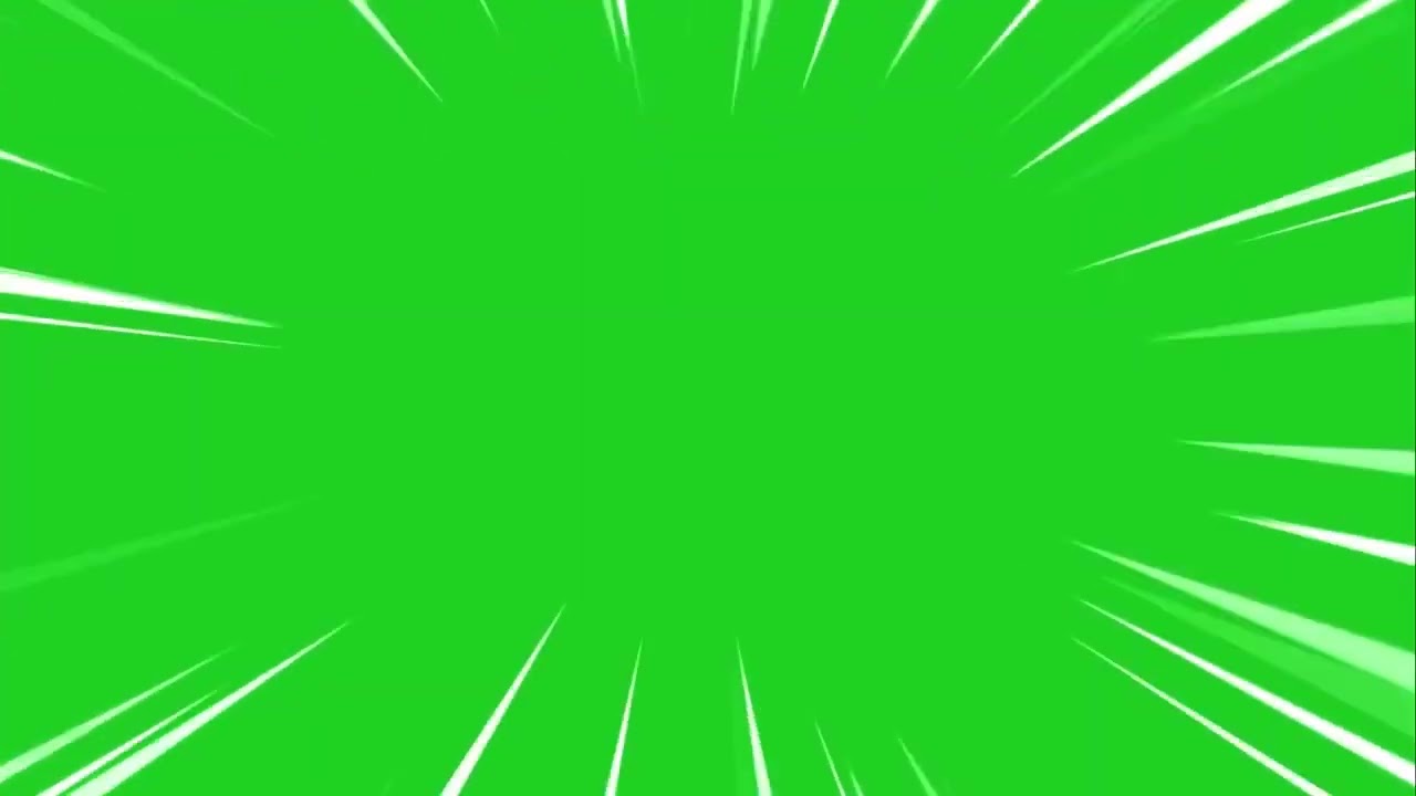 Anime Running lines green screen - YouTube