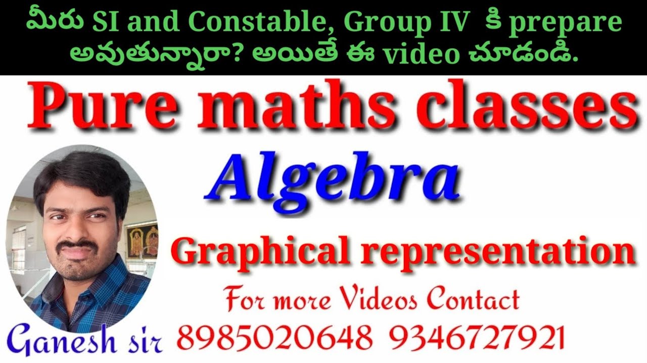 Algebra part 3/Graphical representation of straight lines/Pure maths ...
