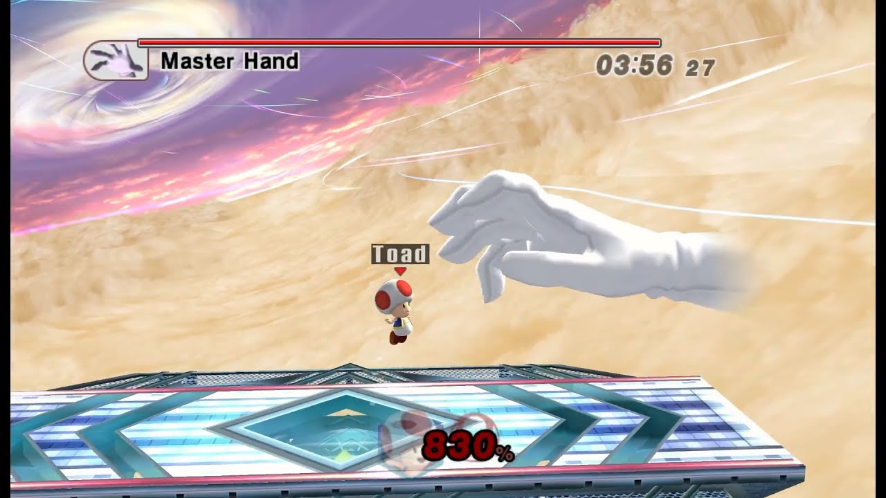 Super Smash Bros™ Brawl - God Mode Toad vs Master Hand - YouTube