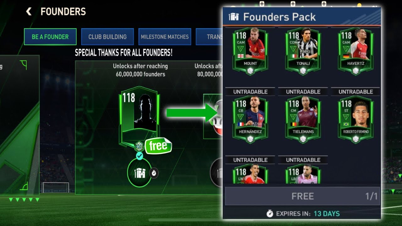MY 118 OVR FOUNDERS PACK IN FIFA MOBILE 23 - YouTube