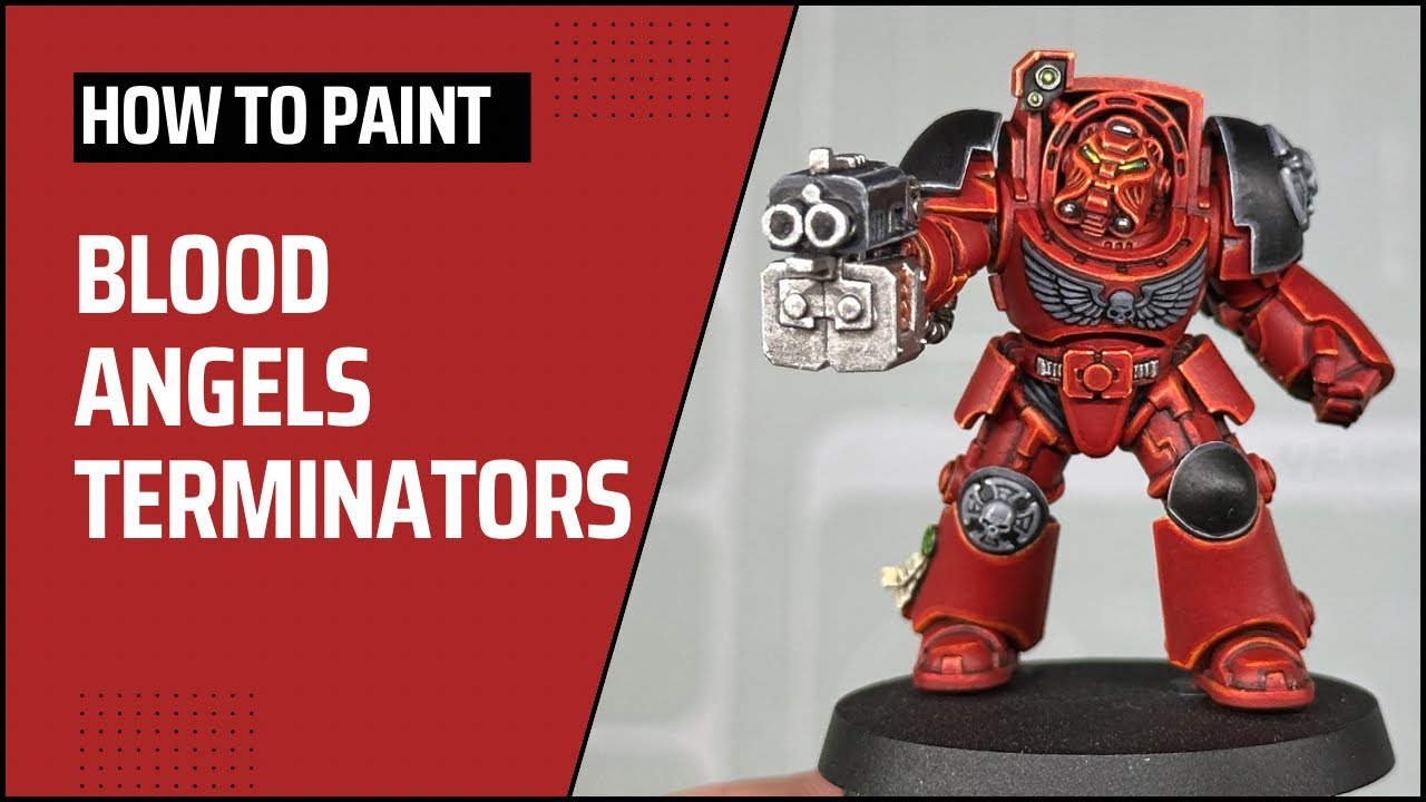 How to Paint: Blood Angel Space Marine Terminators - YouTube