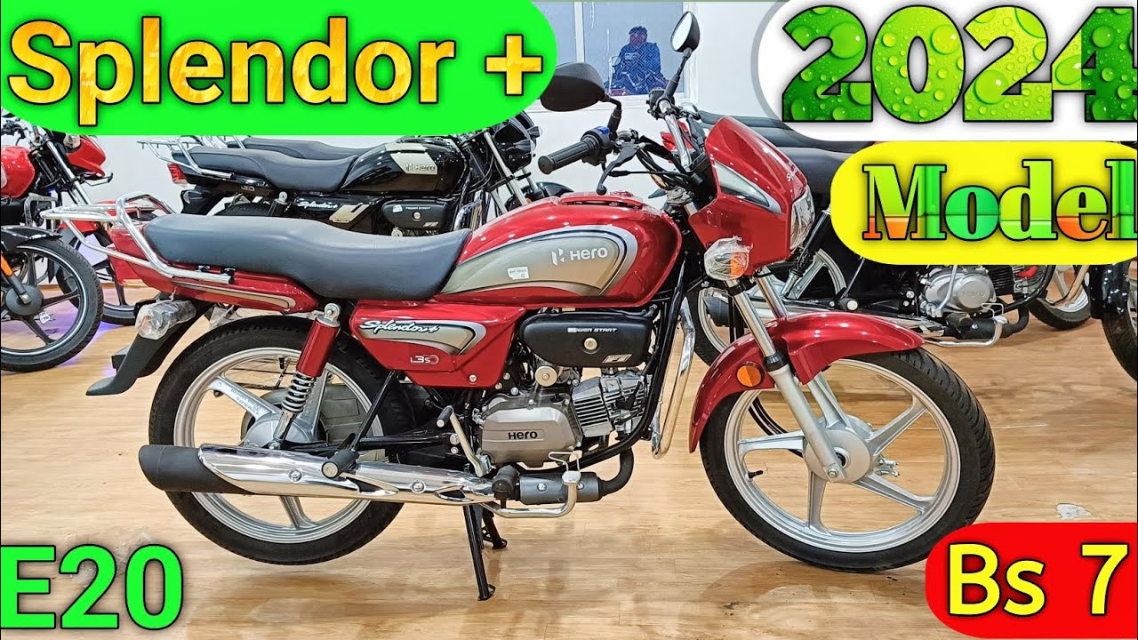 Hero Splendor Plus 01 E2 0OBD2 2024 Under 1Lac Rupees For Best Bike ...