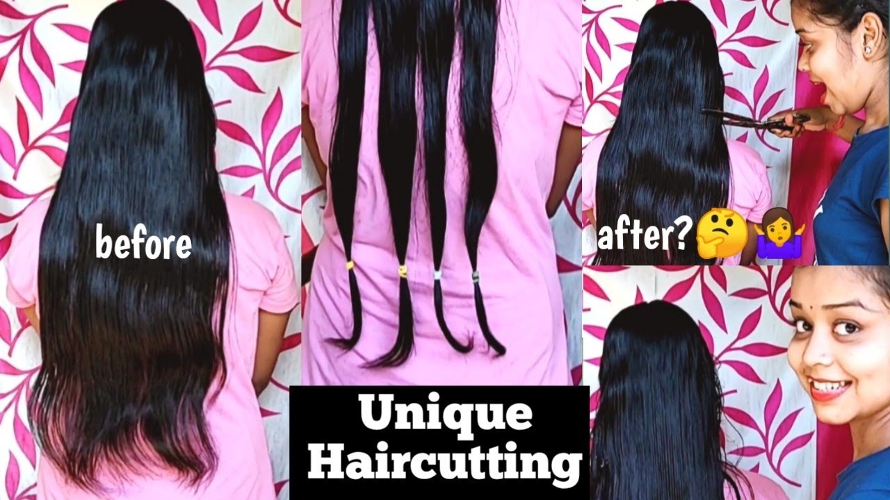 *Unique haircut*💇‍See the RESULT😳 // The Best Hair Hack // Hair cutting ...