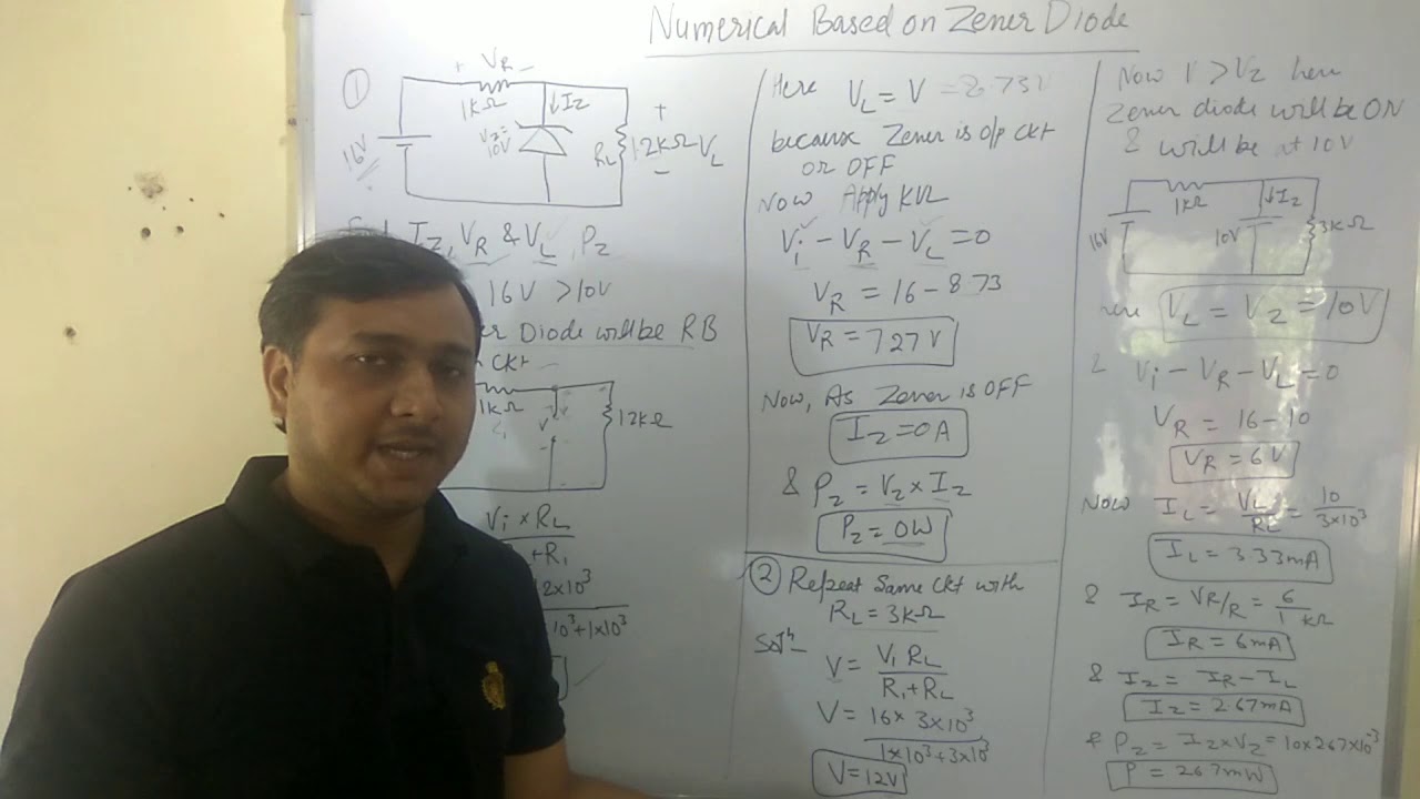 Numerical problems on Zener Diode - YouTube