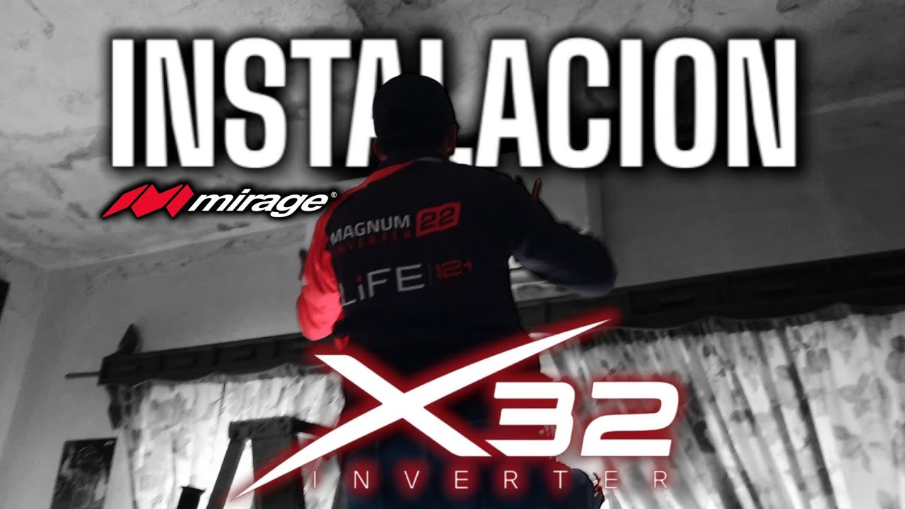 INSTALACION MINISPLIT MIRAGE INVERTER X32 | NUEVO ️ - YouTube