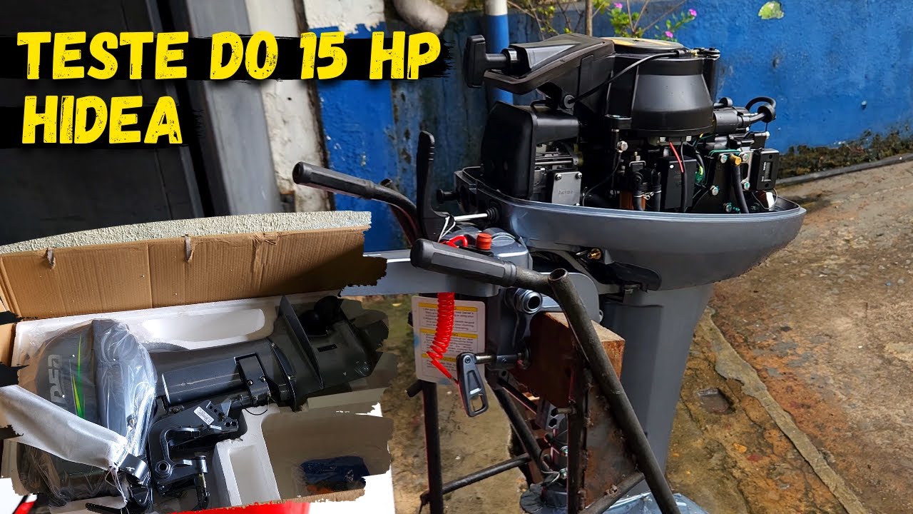 15 HP HIDEA - TESTE DA MOTORIZAÇÃO PARA ENTREGA !!! - YouTube