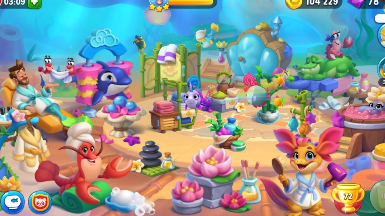 Fishdom: Hot Spring Aquarium - Full Decoration - YouTube