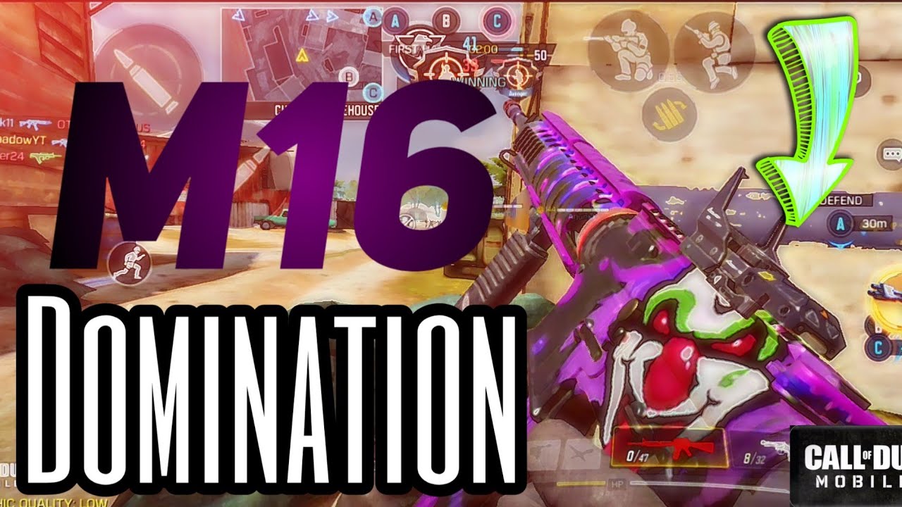 Dominating the lobby with M16 // Call of Duty Mobile // CODM - YouTube
