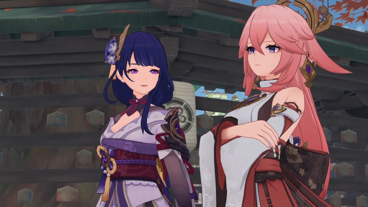 Why did Raiden Shogun win TCG battles? Raiden and Yae Miko - YouTube