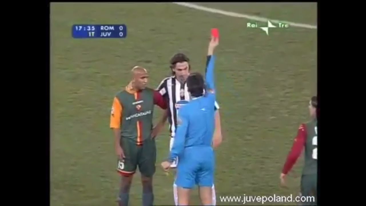 zlatan red card vs roma 2006 - YouTube
